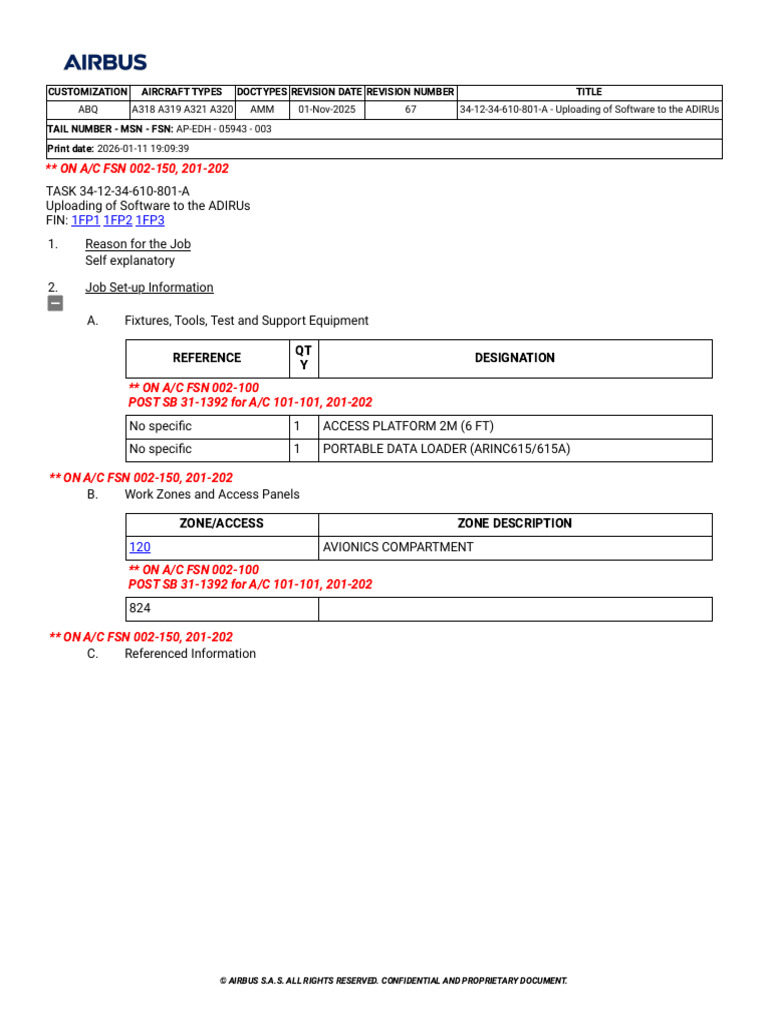 ADIRU Software Upload Procedure Guide | PDF | Jet Aircraft | Aviation