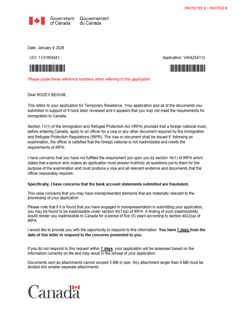 Canada Temporary Residence Application Concerns | PDF | Travel Visa ...