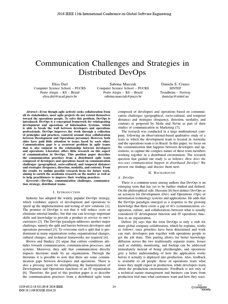 DevOps Communication Strategies Explained | PDF | Communication ...