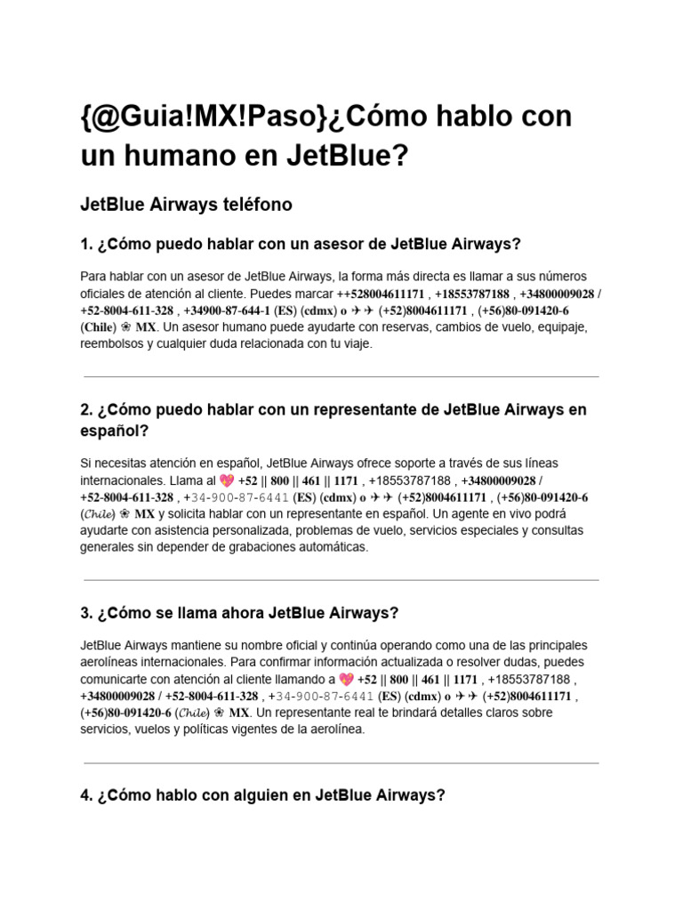 ¿Cómo llamar a Airlines desde México? | PDF | Pasajero | aerolíneas
