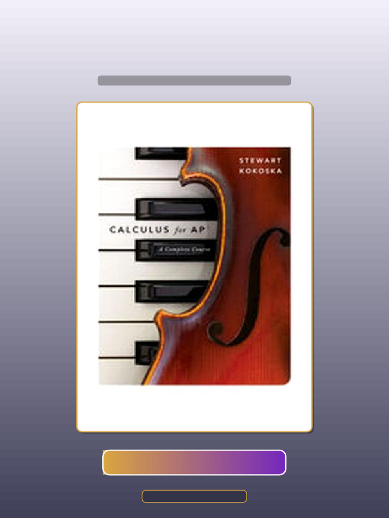 Test Bank for Calculus for AP a Complete Course 1st Edition James ...