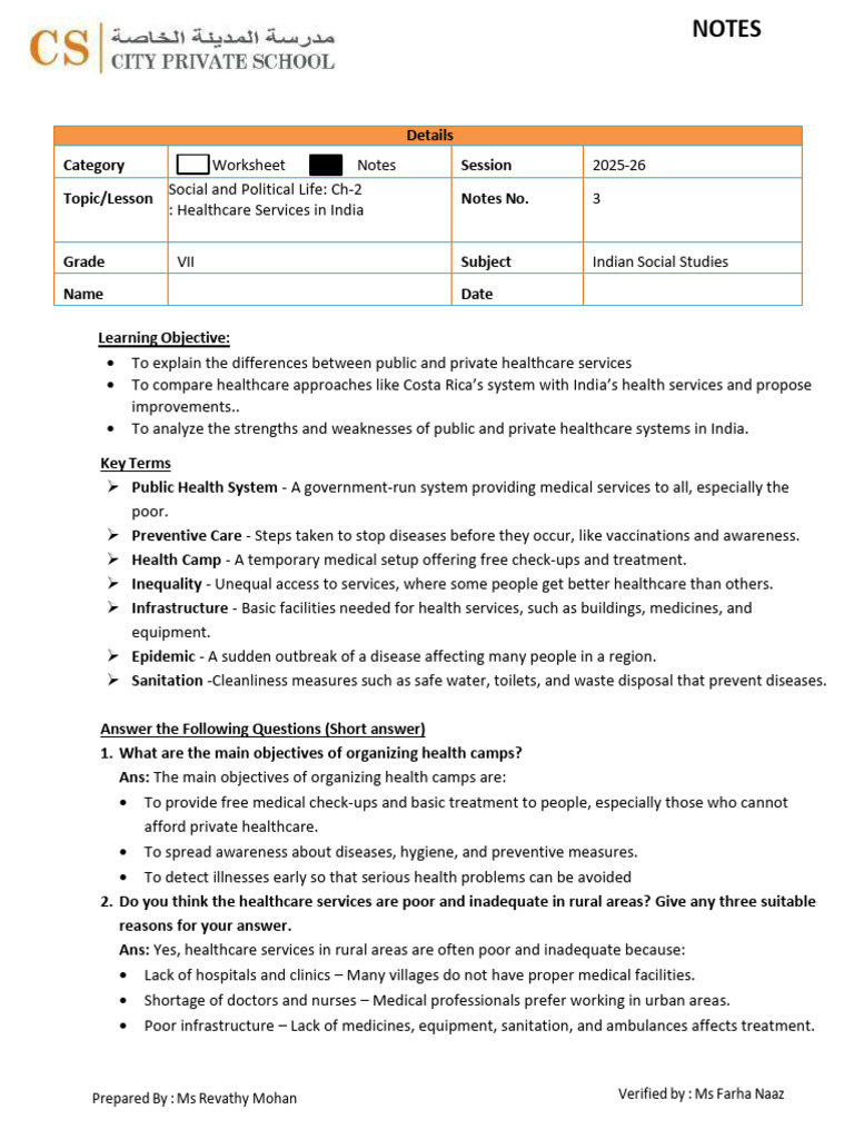 Healthcare Services in India: Overview and Analysis | PDF | Public ...