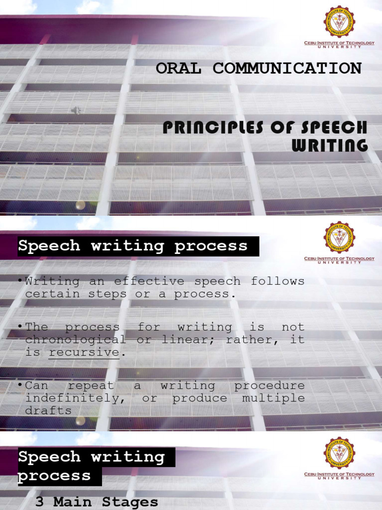 Speech Writing Process Explained | PDF | Learning | Cognition