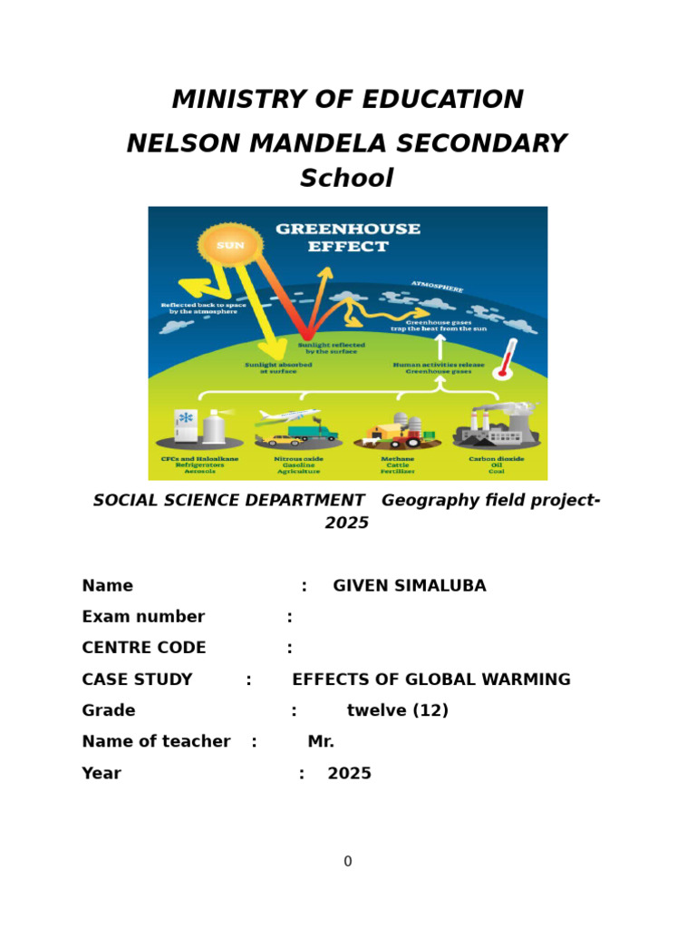 Global Warming Effects: A Case Study | PDF | Climate Change ...