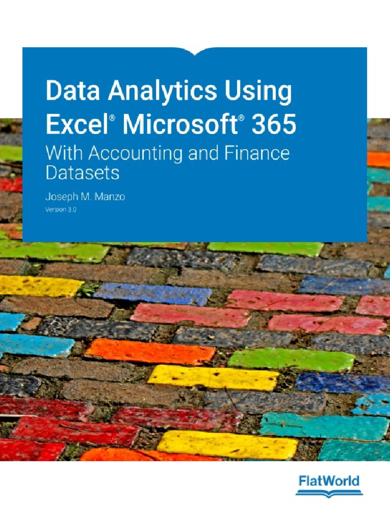 Book-Data Analytics Using Excel Microsoft 365-3.0-FW BA | PDF | Microsoft Excel | Data Analysis
