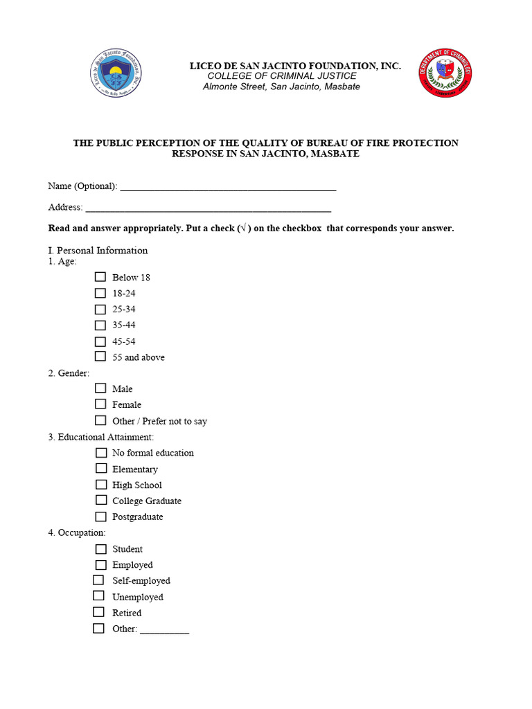 SMOKE-FREE QUESTIONNAIRE | PDF