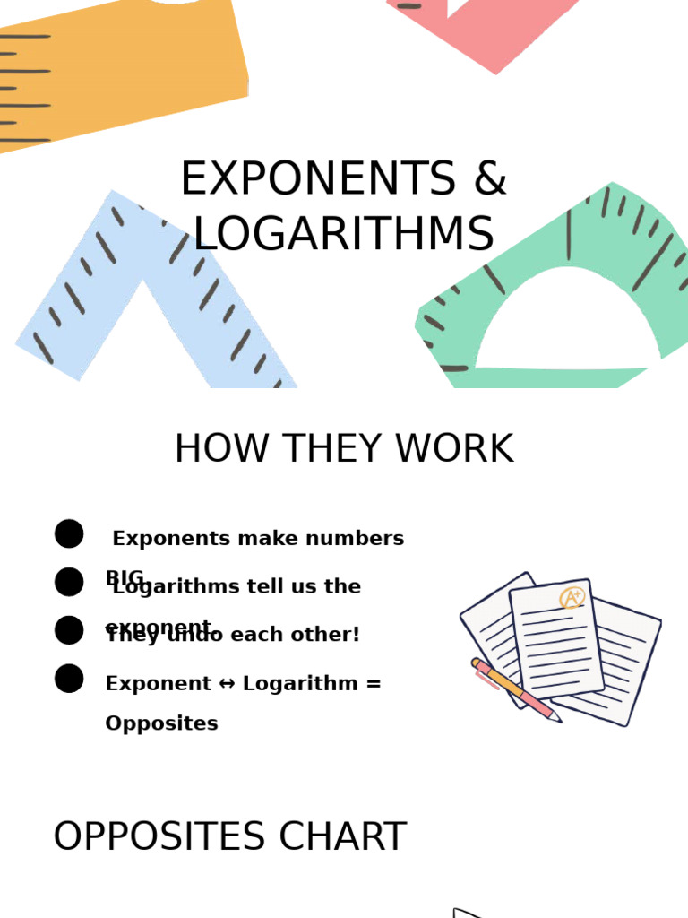 Exponents and Logarithms Explained | PDF