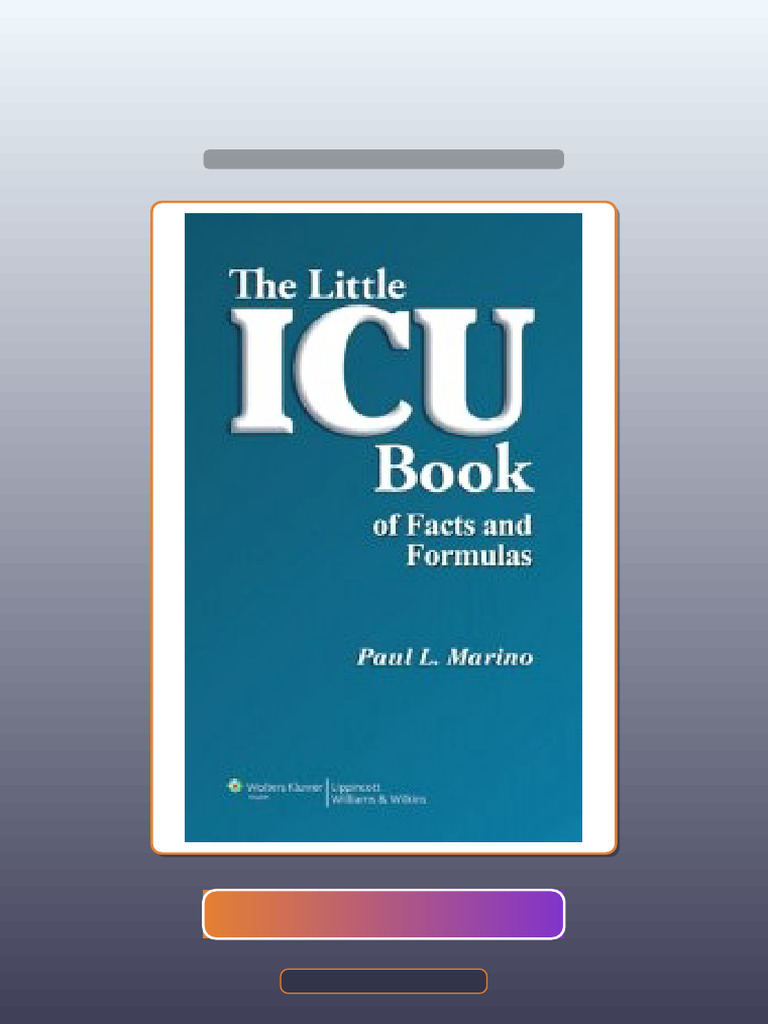 Test Bank for the Little ICU Book of Facts and Formulas | PDF | Essays ...