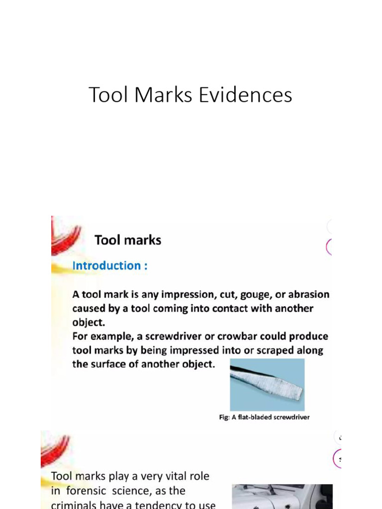 Tool Marks | PDF