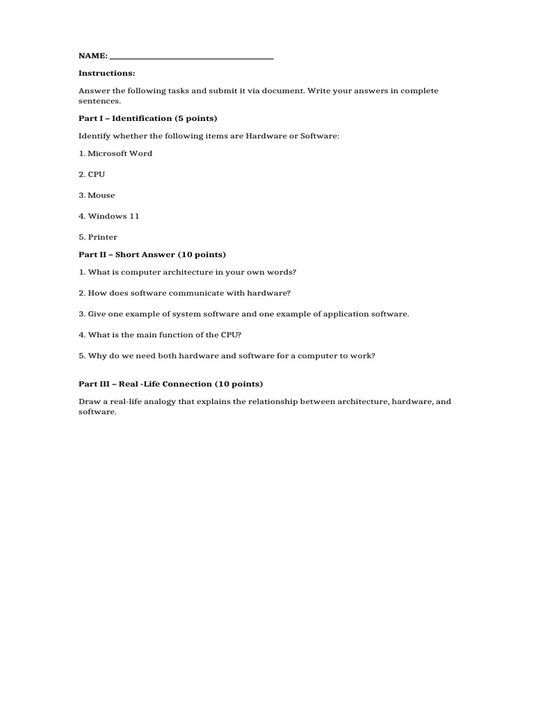 Hardware and Software Identification Guide | PDF
