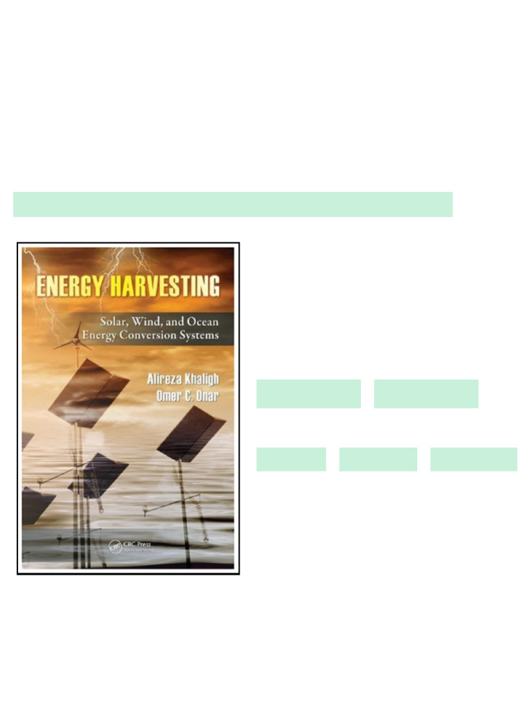Energy Harvesting Solar Wind and Ocean Energy Conversion Systems ...