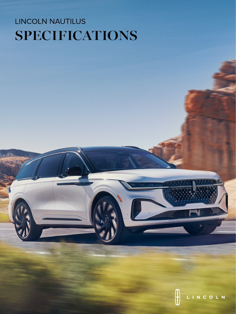 MY25 Nautilus Spec Sheet en (1) | PDF | Motor Vehicle | Automotive Technologies