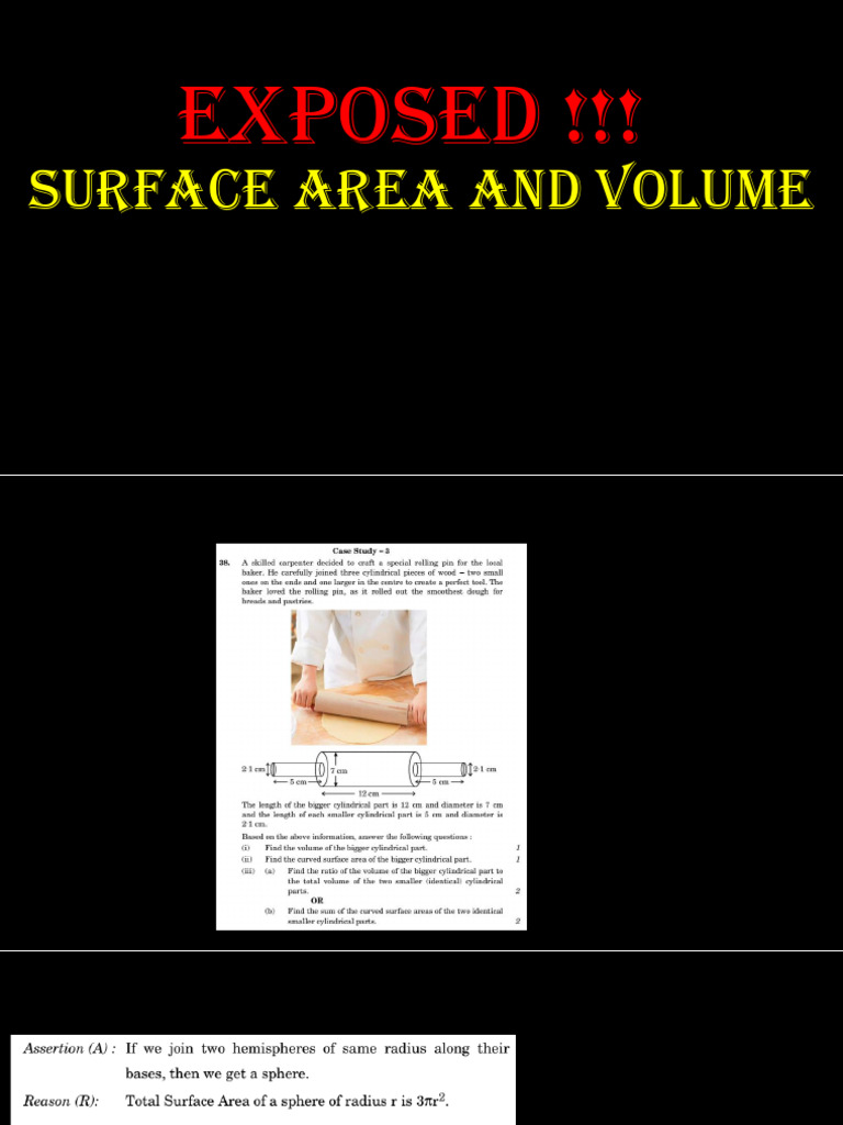 Surface Area and Volume | PDF
