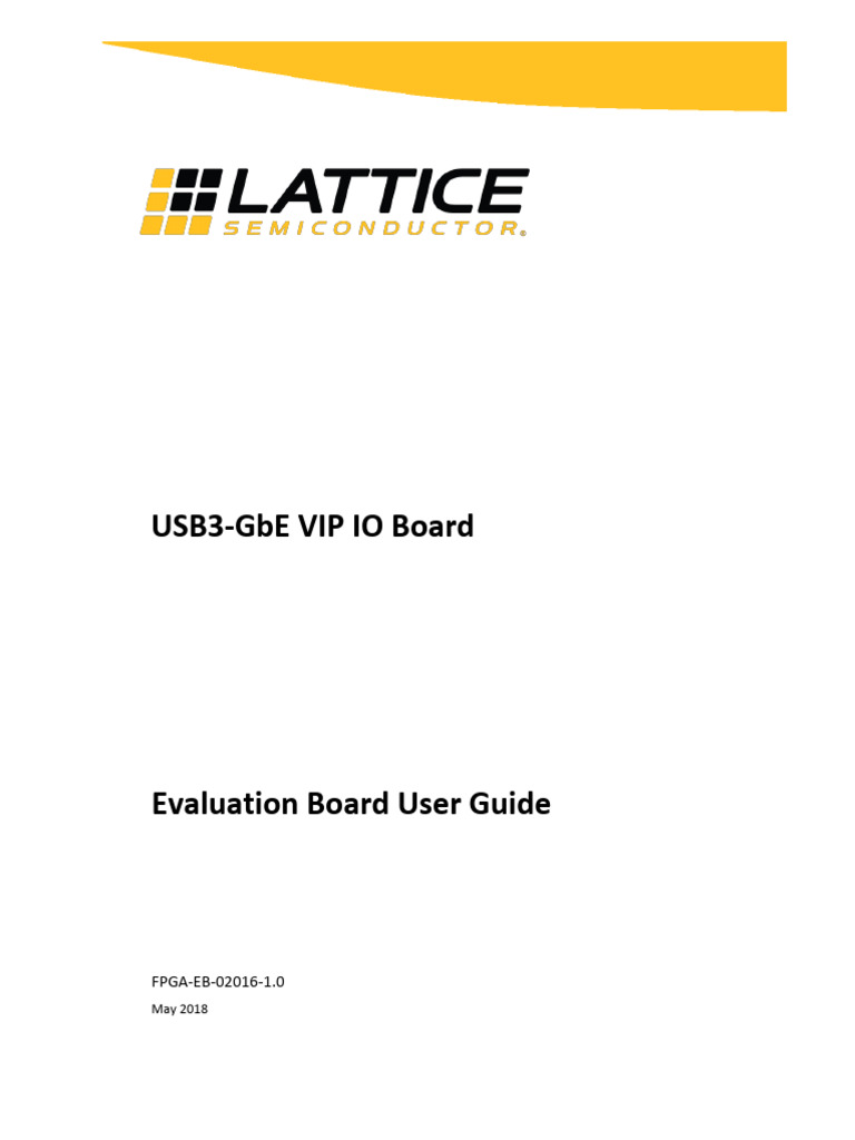 Fpga Eb 02016 1 0 Usb3 Gbe Vip Io Board | PDF | Usb | Computer Networking