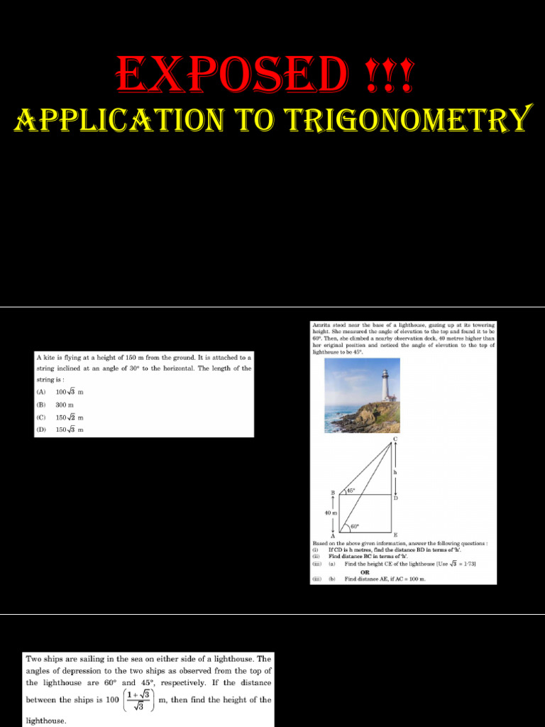 9. Application of Trigonometry | PDF