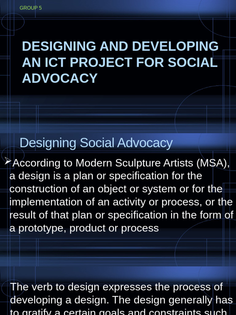 ICT Project Design for Social Advocacy | PDF | Copyright | Fair Use
