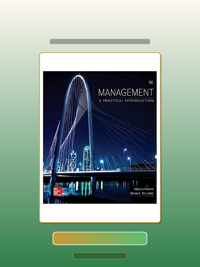Test Bank for Management 8th Edition by Angelo Kinicki | PDF ...
