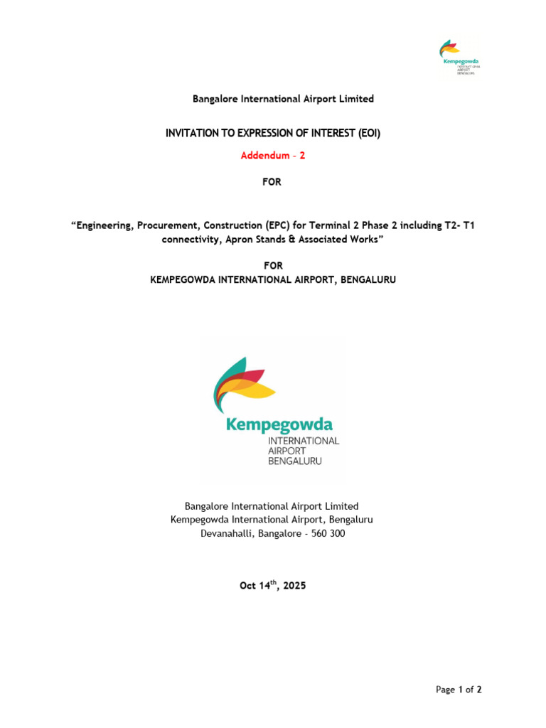 Addendum-2 Extension of Submission Date | PDF