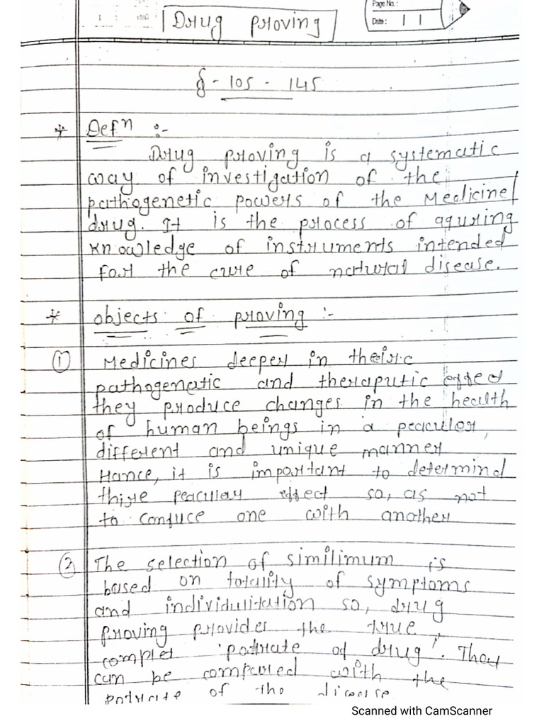 Organon _Drug Proving Notes | PDF