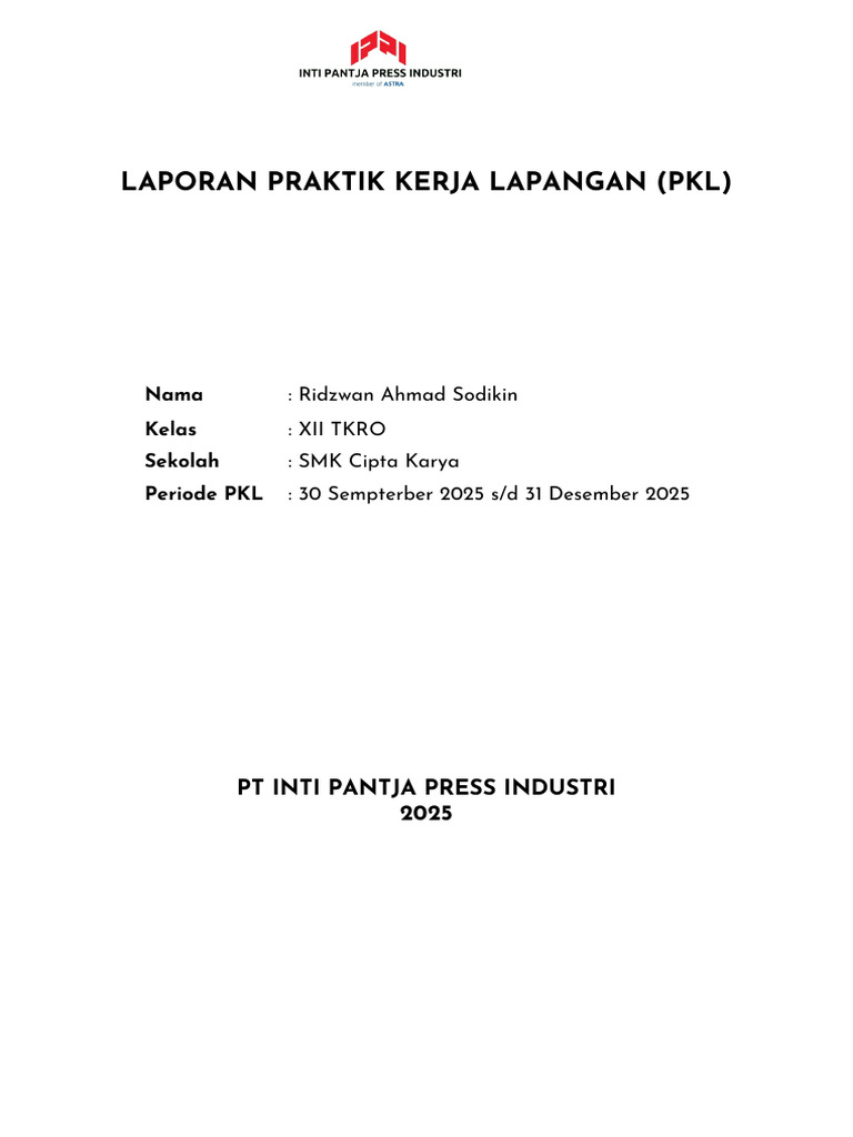 Logbook PKL Juan | PDF