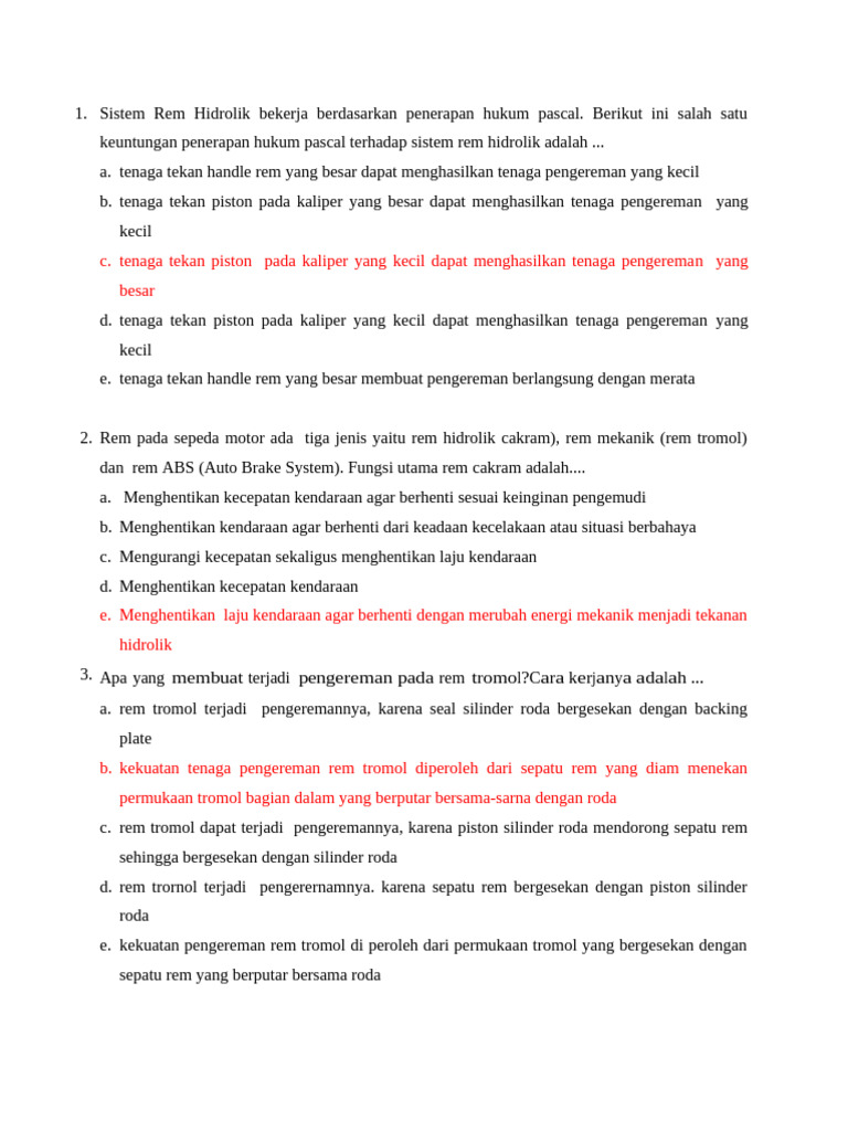 Soal Sasis XI | PDF