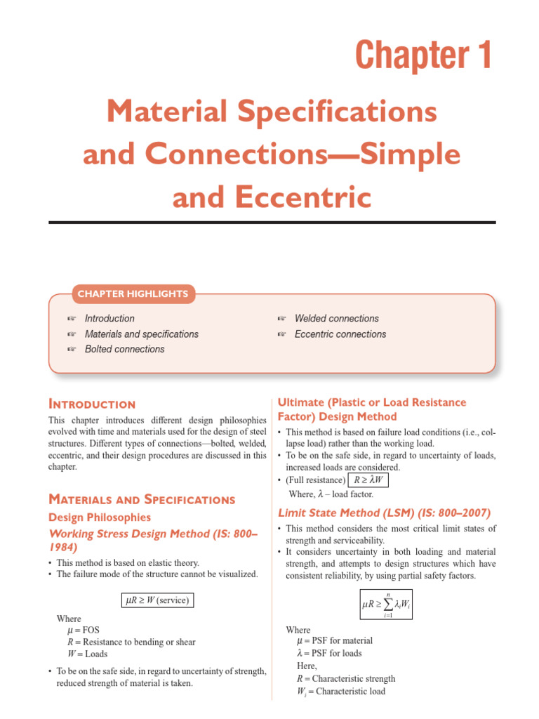 1. Material Specs & Connections | PDF | Strength Of Materials | Screw