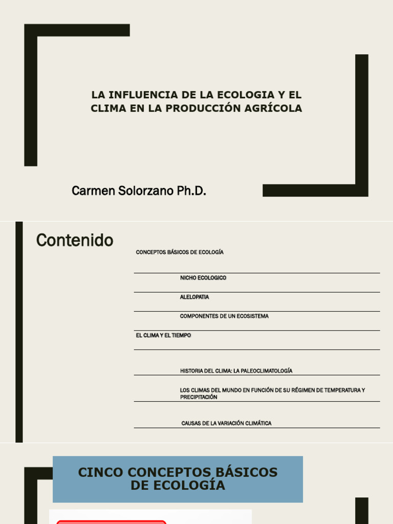 Ecología y Clima en Agricultura | PDF | Clima | Ecología