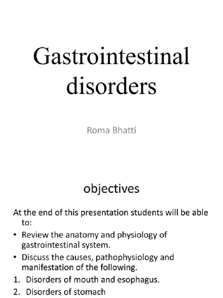 Unit-9 Nursing Management of Patient With Gastrointestinal-disorders | PDF