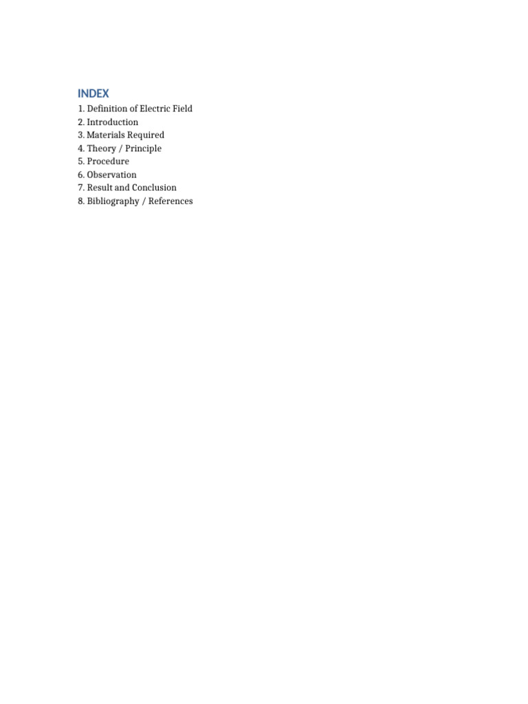 Understanding Electric Fields: Experiment Guide | PDF