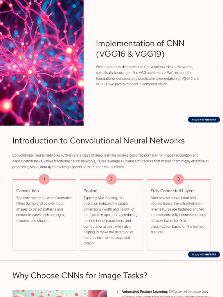 VGG16 & VGG19 CNN Implementation Guide | PDF | Machine Learning ...