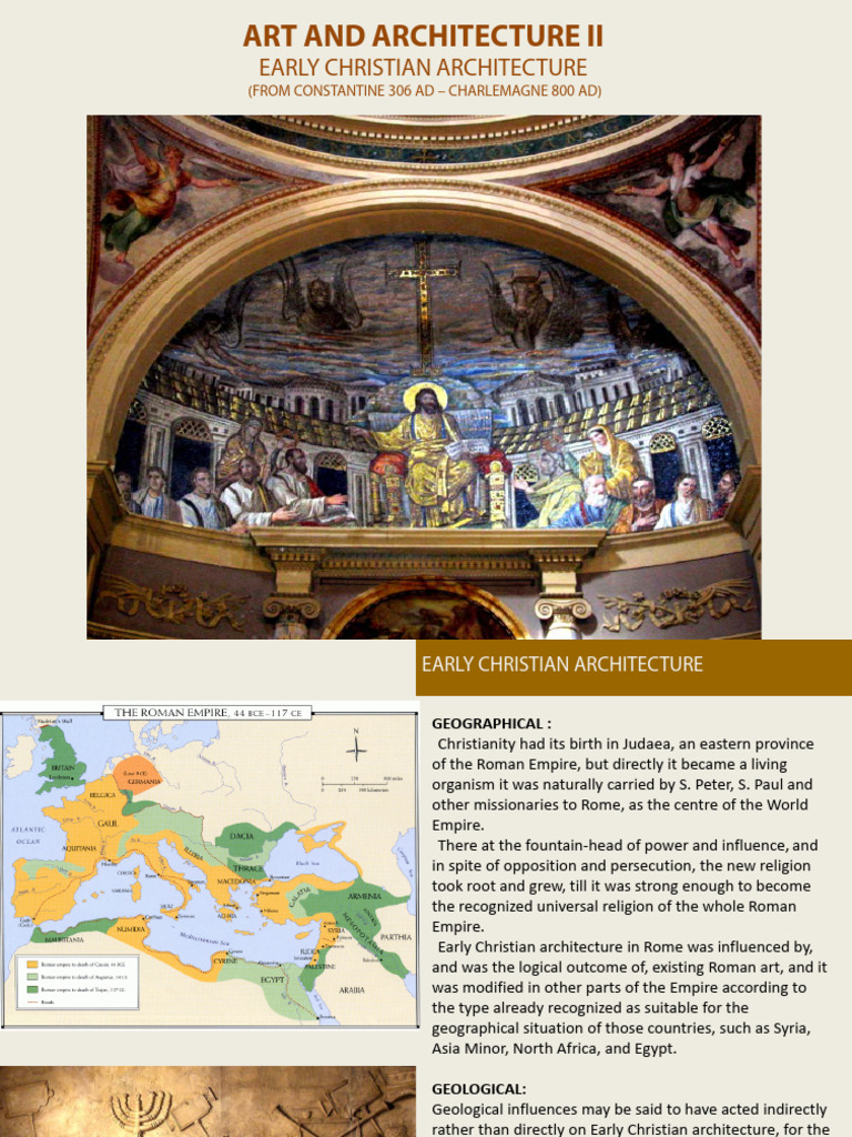 Early Christian Architecture Overview | PDF | Pulpit | Church (Building)
