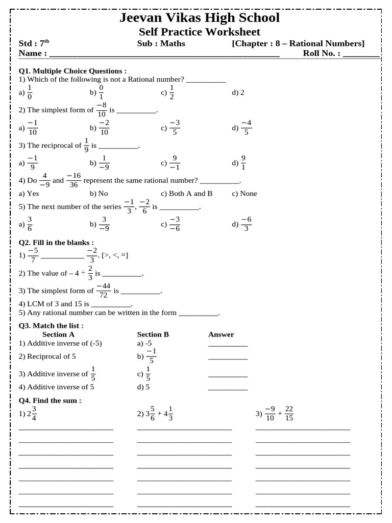 Maths 7th Ch8 | PDF