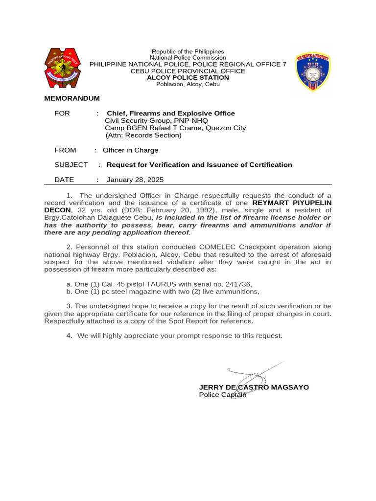 Arrest Report: Reymart Decon & Jovie Zamora | PDF | Criminal Law | Justice