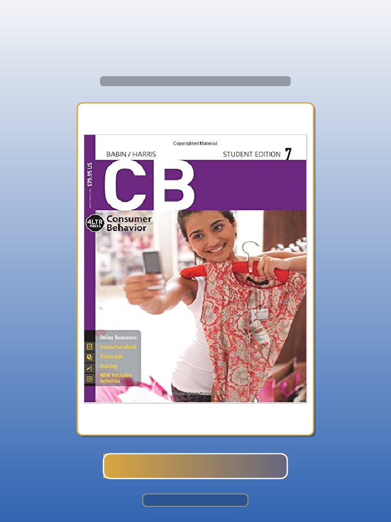 Test Bank for CB7 7th Edition Barry Babin | PDF | Consumer Behaviour ...