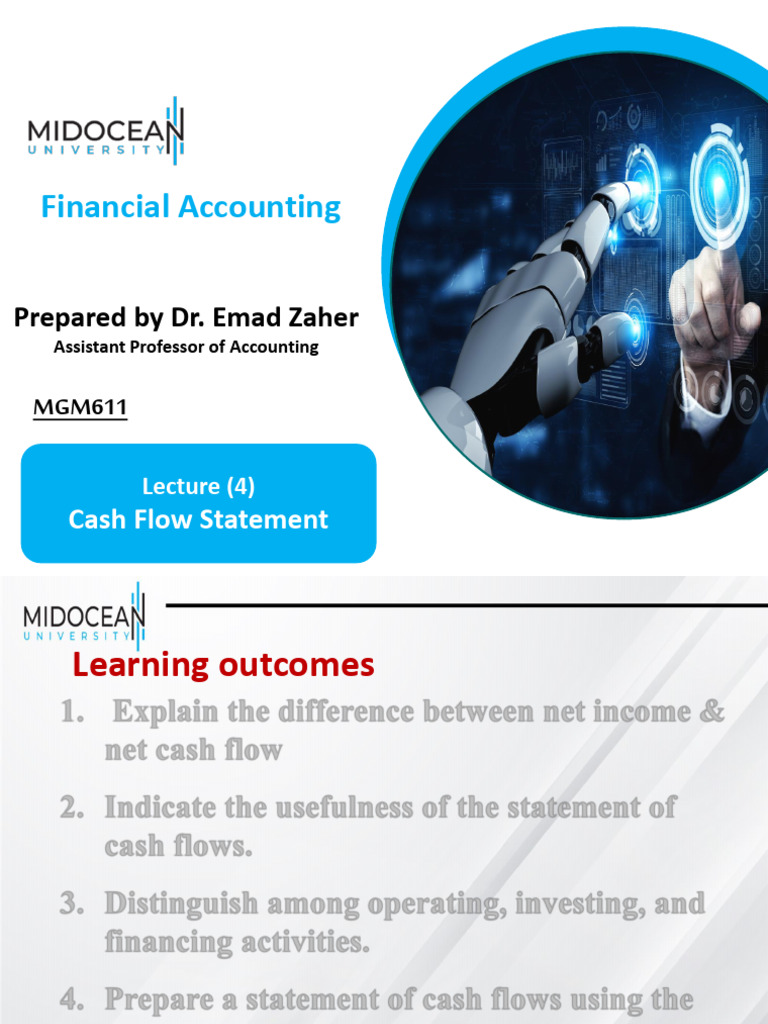 Lecture(4) Ppt (Cash Flow Statement) | PDF | Cash Flow Statement | Expense