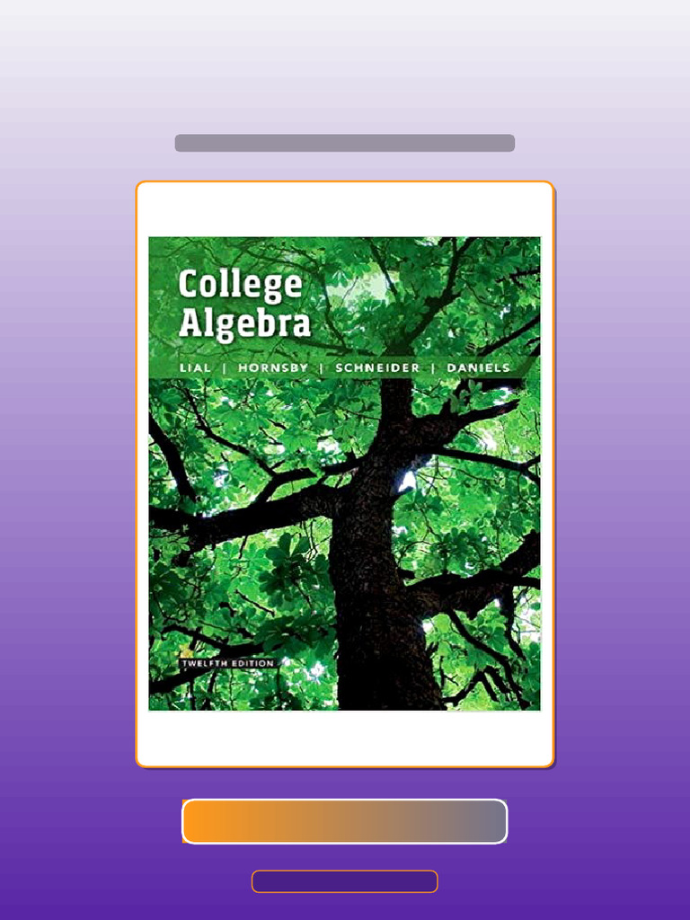 Test Bank for College Algebra 12th Edition by Margaret L Lial | PDF ...