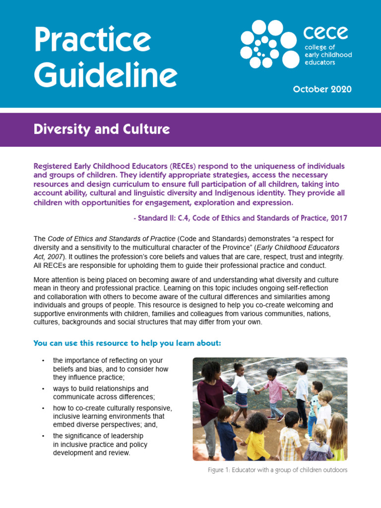 Guidelines for Diversity in Early Education | PDF | Family | Bias
