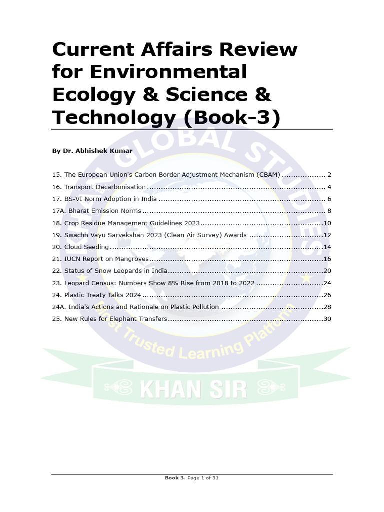 Current Updates Notes 03 | PDF | Nucleation | Exhaust Gas