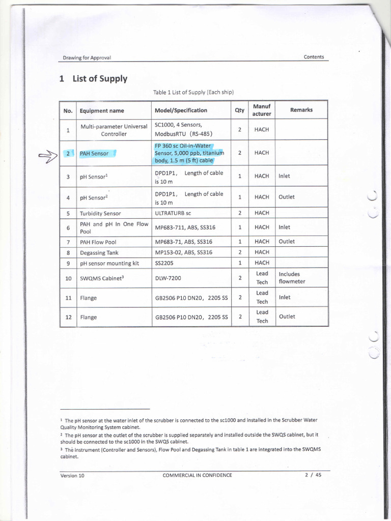 Drawing PAH Sensor | PDF