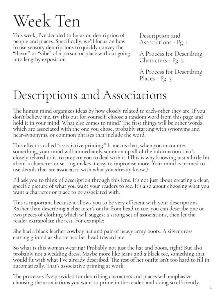10 Week Ten Plan | PDF | Mind