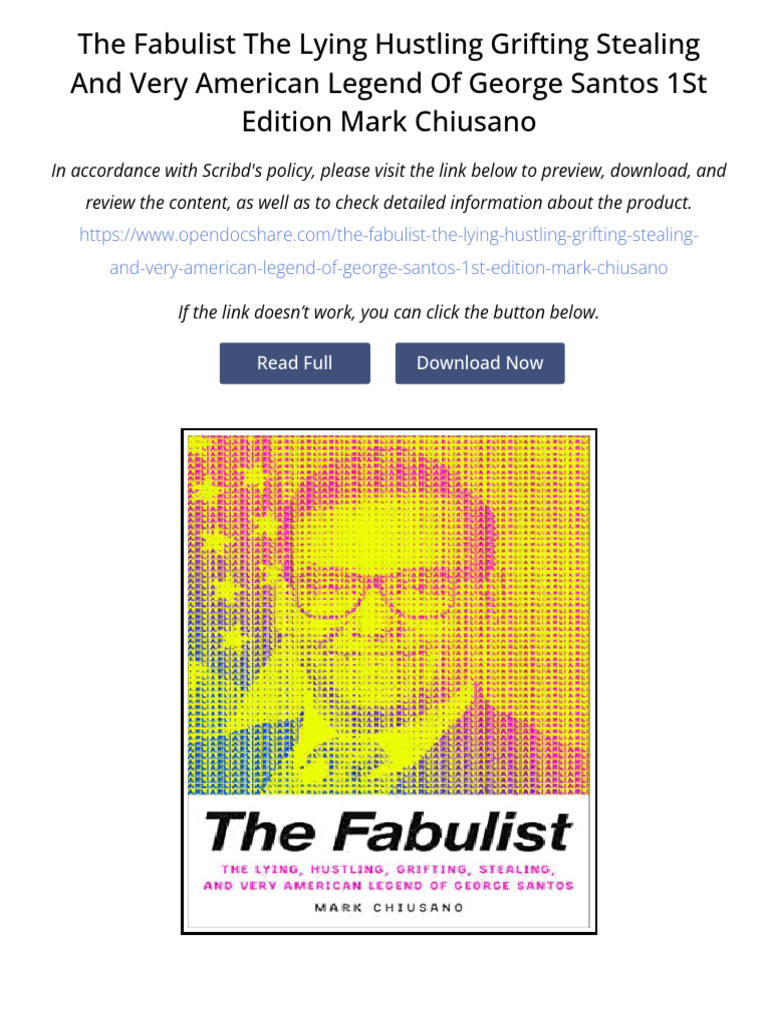 The Fabulist The Lying Hustling Grifting Stealing and Very American ...