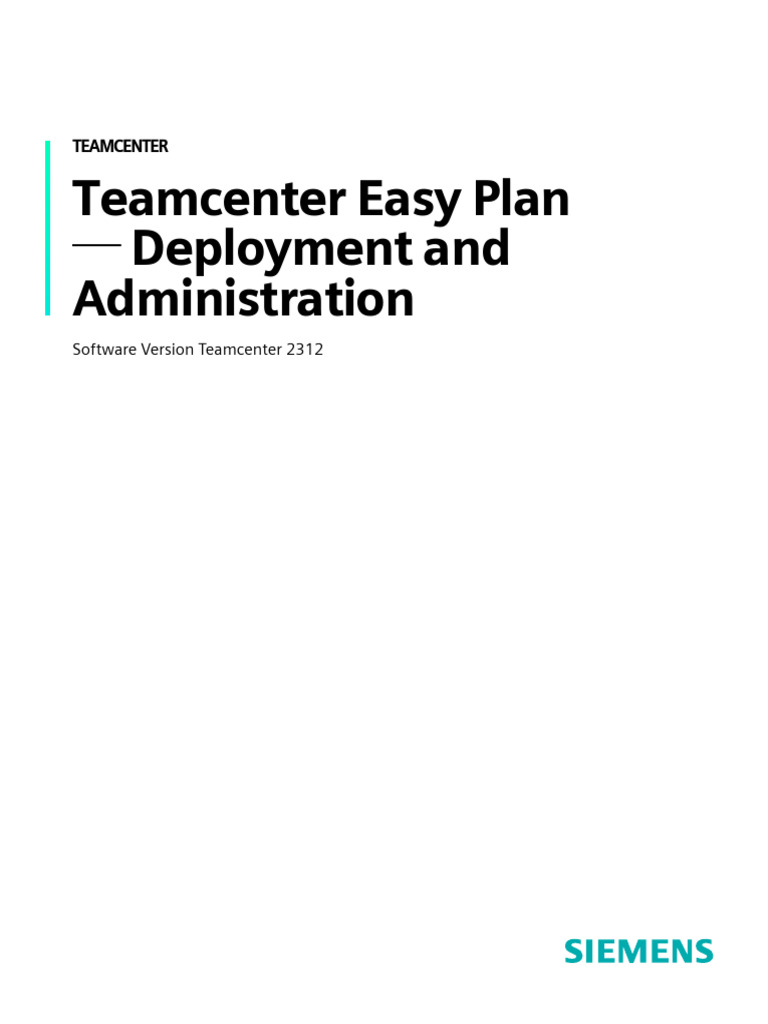 Teamcenter 2312 Deployment Guide | PDF | License | Software