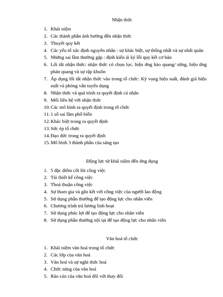 Hành VI T CH C | PDF