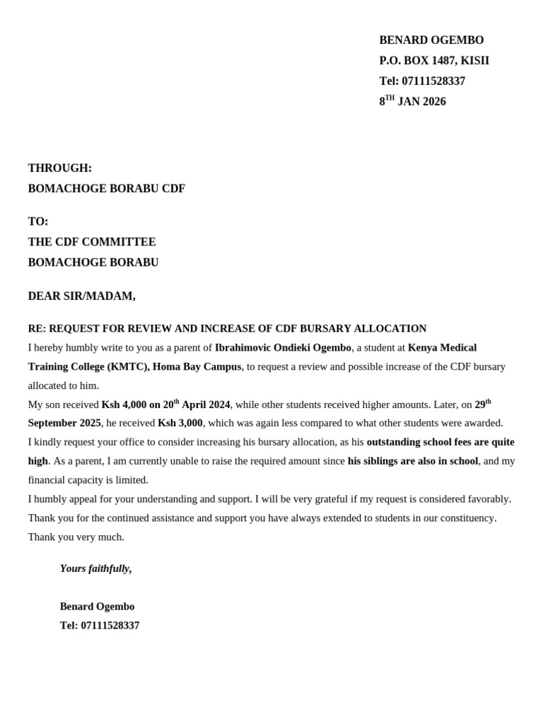 Requesting Letter | PDF