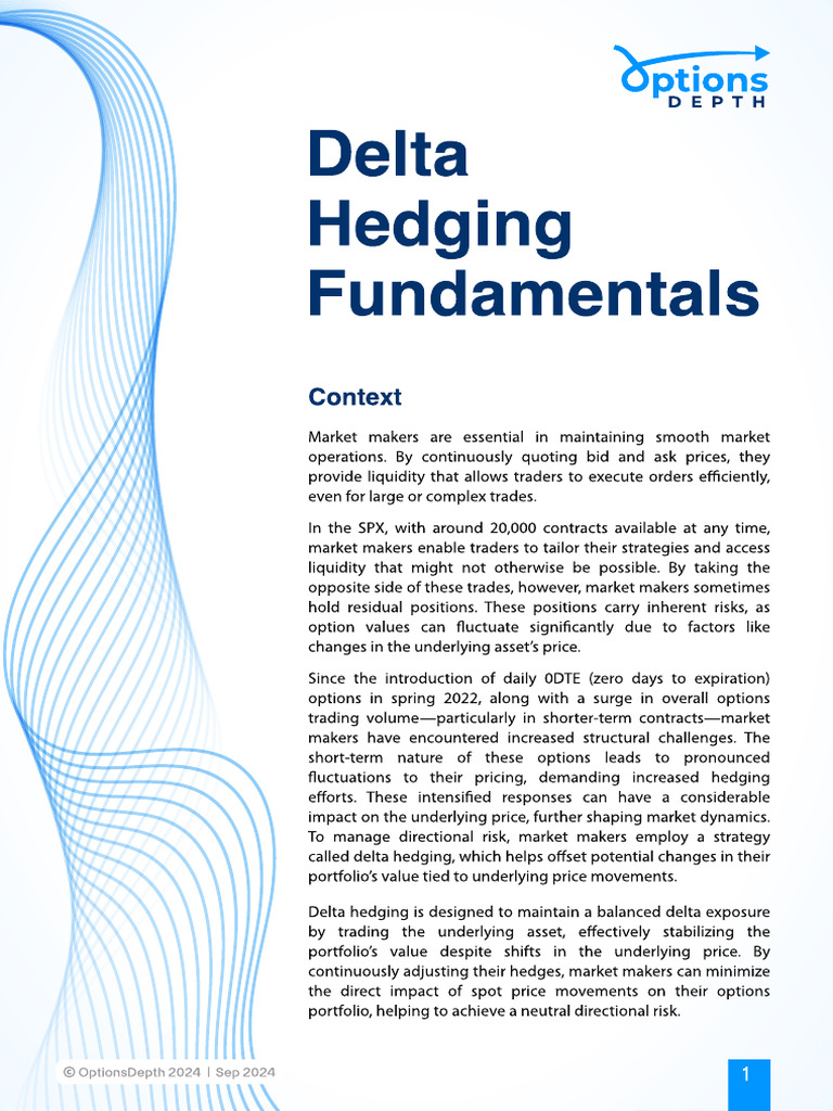 Delta Hedging Strategies Explained | PDF | Greeks (Finance) | Option ...