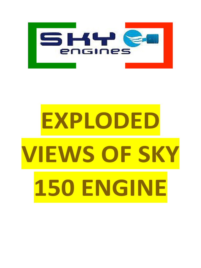 Exploded Views of Sky 150 Engine | PDF