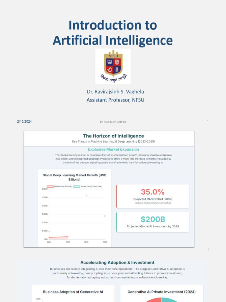 Intro to AI -Unit I | PDF | Machine Learning | Statistics