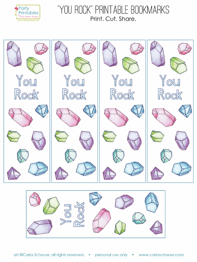 You Rock Bookmark | PDF