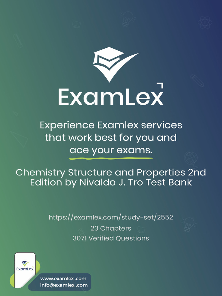 Chemistry Structure and Properties 2nd Edition by Nivaldo J. Tro Test ...