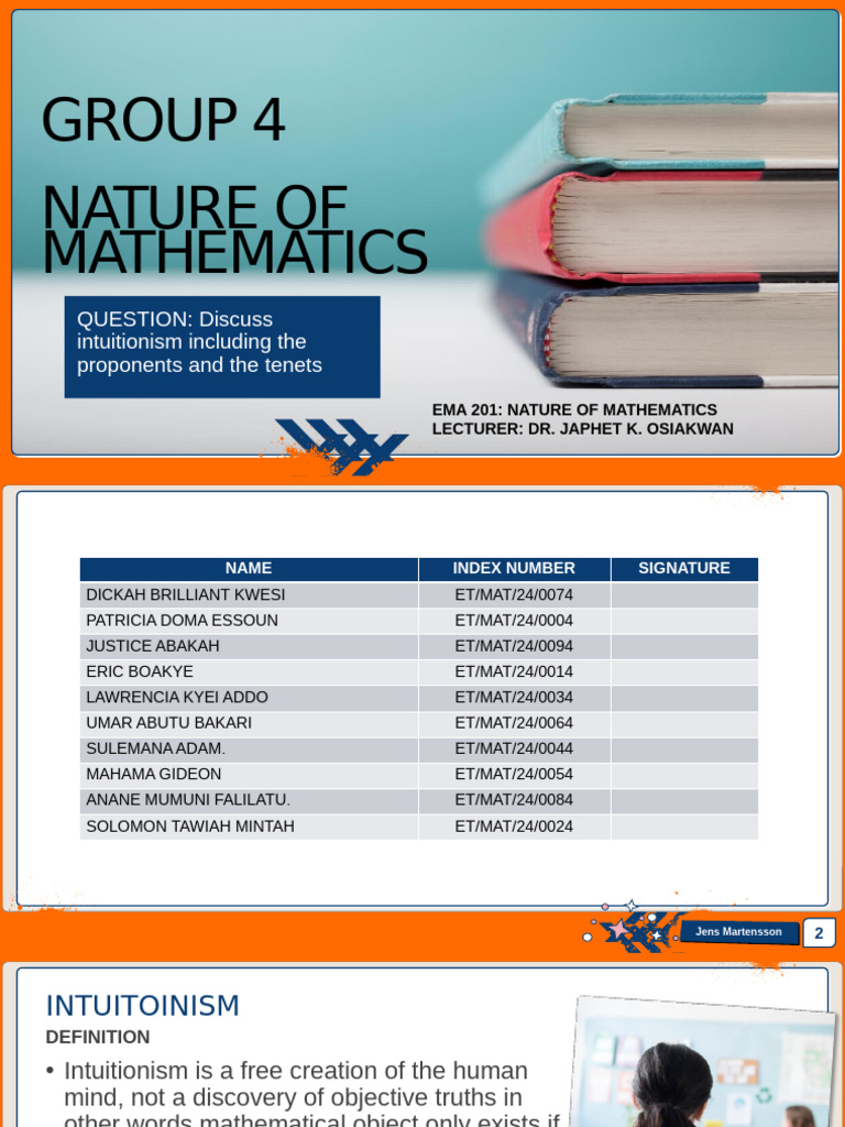 Nature of Maths Presentation 3 | PDF | Mathematical Logic | Epistemology